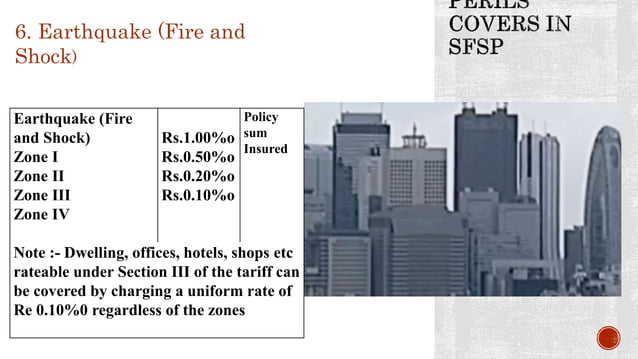 Standard Fire and special Perils Policy Add on Covers | PPTX | Motor ...