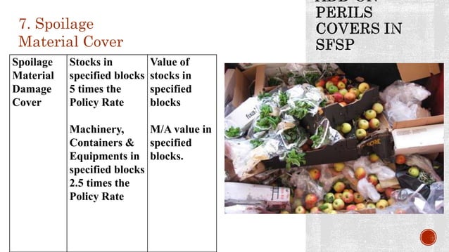 Standard Fire and special Perils Policy Add on Covers | PPTX | Motor ...