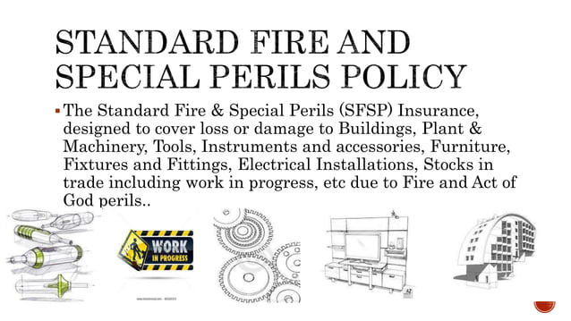 Standard Fire and special Perils Policy Add on Covers | PPTX | Motor ...