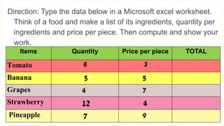 Add-subtract-using-excel | PPTX