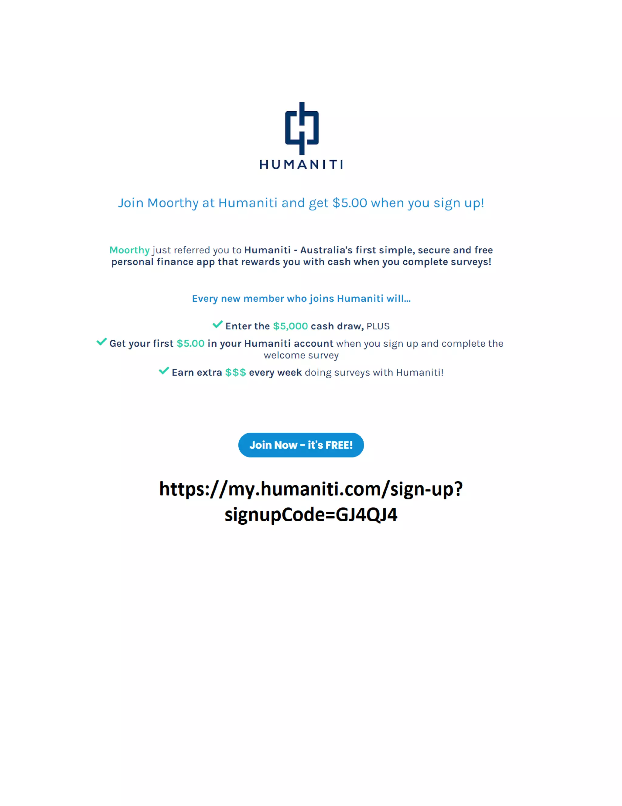 Earn your first $5 when you complete your first survey! | PDF