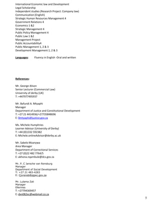 Canadian Resume Law | PDF