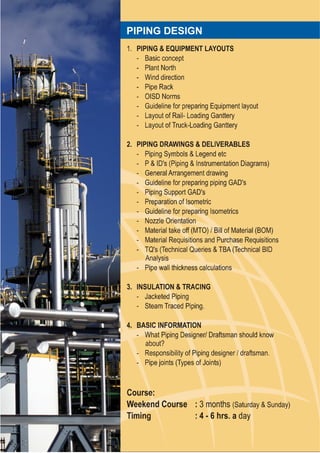 Piping Design Training | PDF