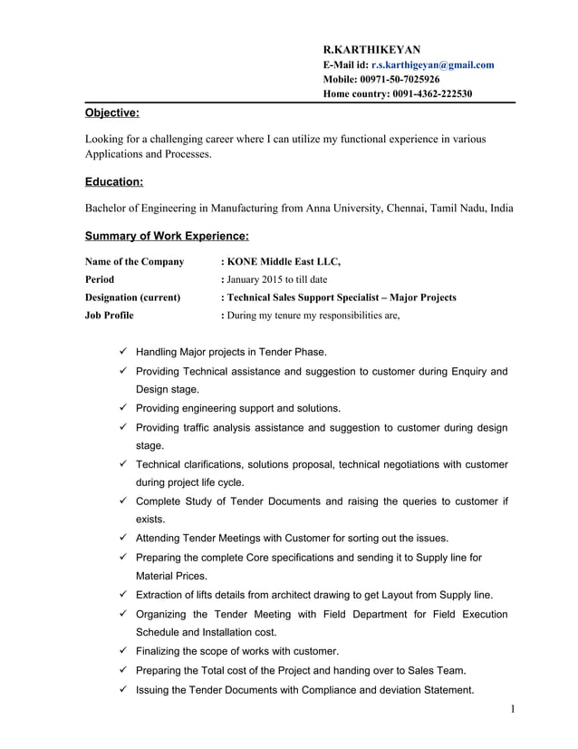 KARTHIK CV - TSS | PDF