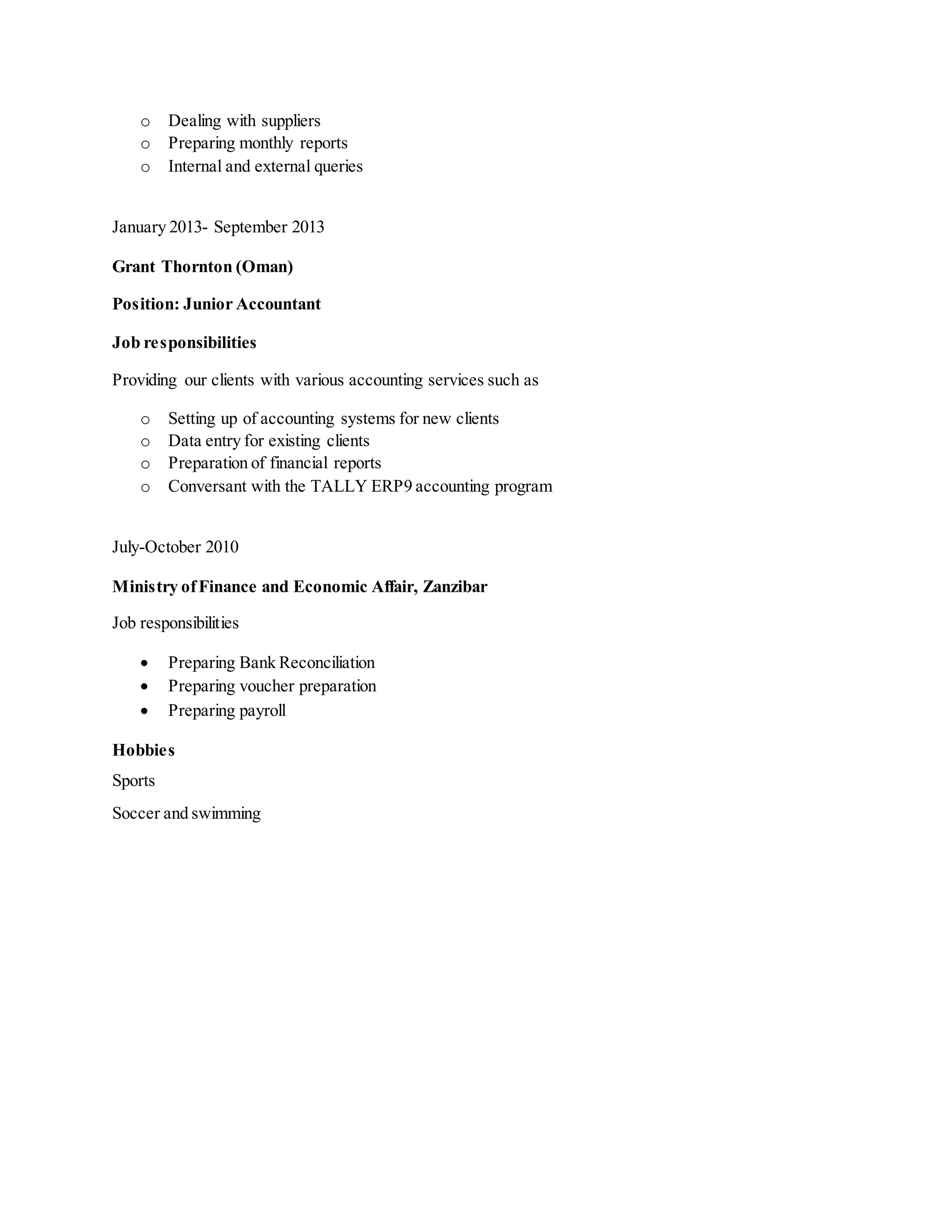 Ali's CV | DOCX
