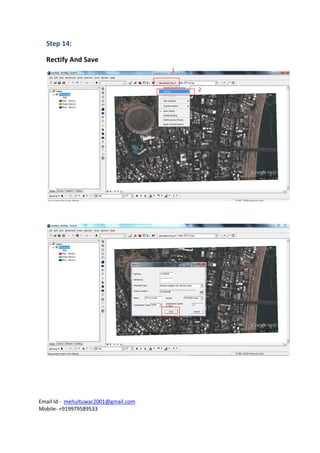Add a google earth satellite image into arc map | PDF