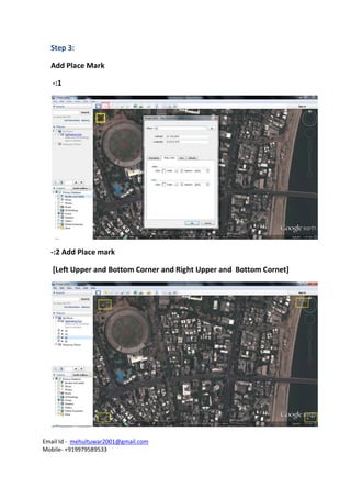 Add a google earth satellite image into arc map | PDF