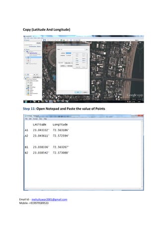 Add a google earth satellite image into arc map | PDF