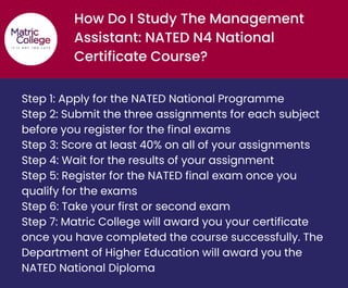 Management Assistant: NATED N4 National Certificate | PPT