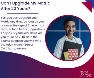 Am I Too Old For Adult Matric? | PDF