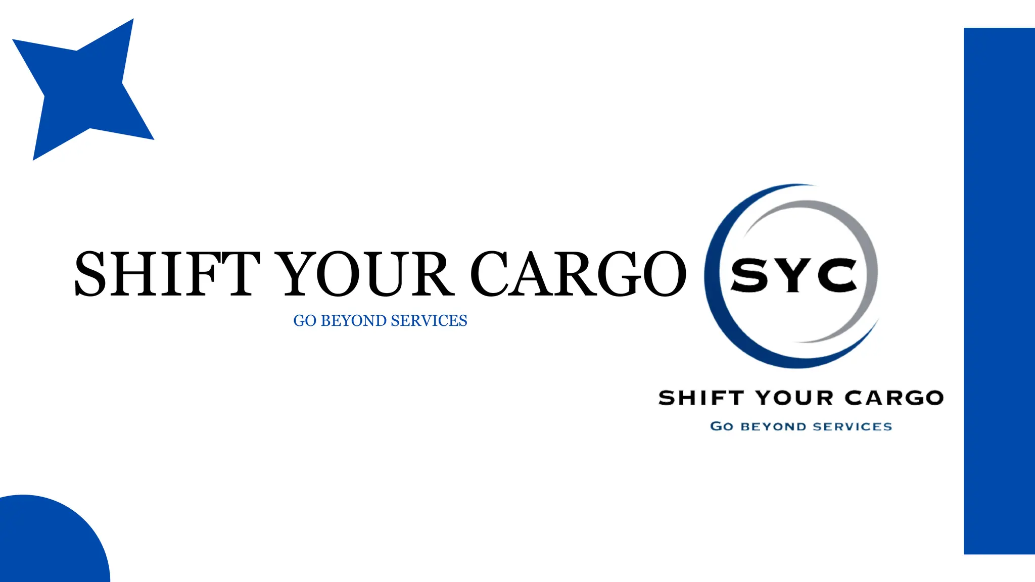 SHIFT YOUR CARGO | PPT