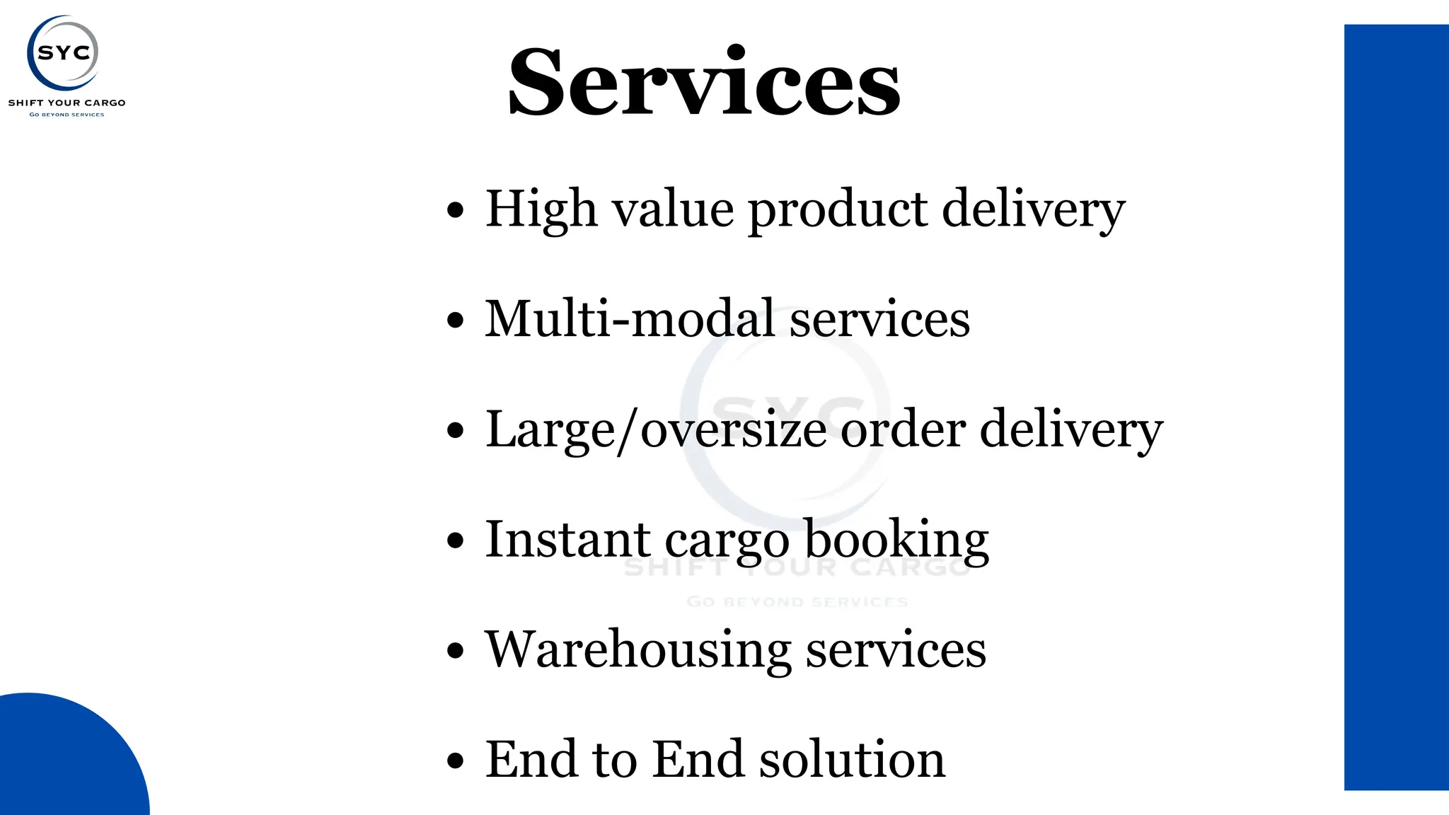 SHIFT YOUR CARGO | PPT