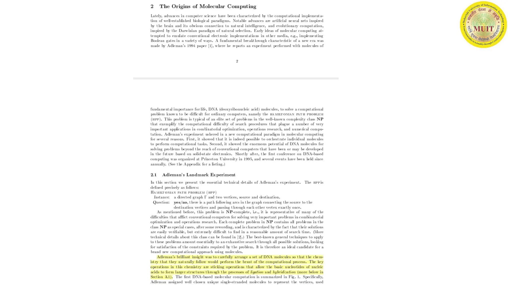 Bio Molecular Computingpdf 3237