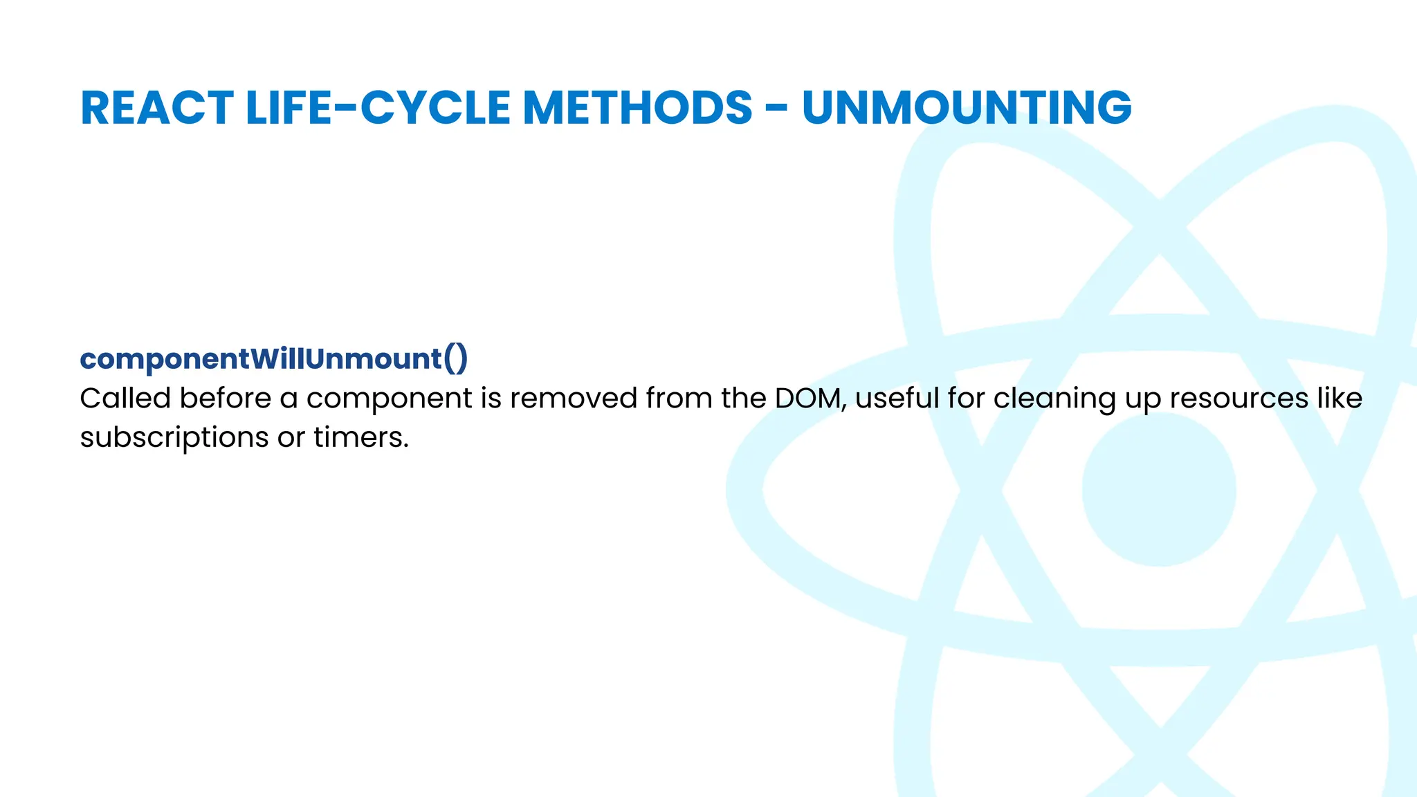 React Life Cycle Methods Ppt