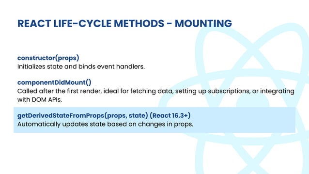 React Life-Cycle Methods | PPT