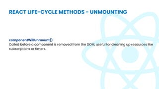 React Life-Cycle Methods | PDF