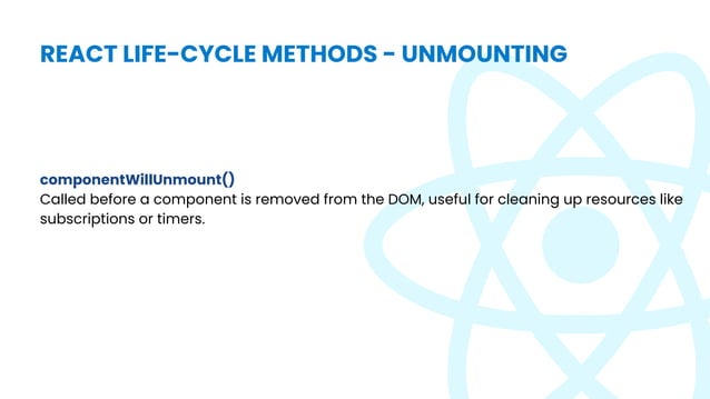 React Life-Cycle Methods | PPT