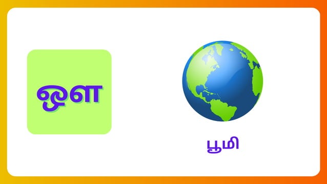 One letter words in Tamil | PDF