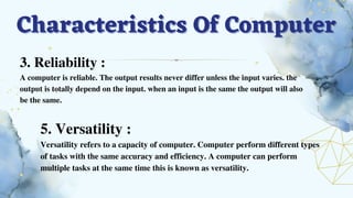 Basics Of Computer in PDF format present | PPT