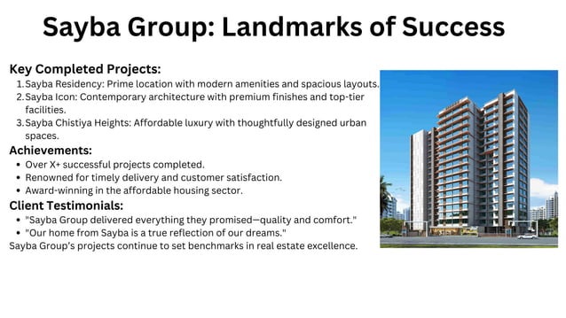 Sayba Group: Excellence in Real Estate.. | PPT