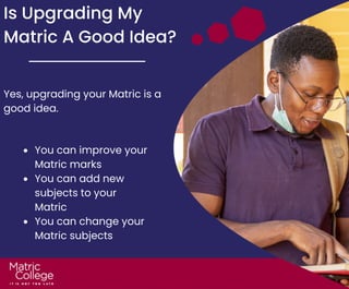 Should I Change Or Add Matric Subjects? | PDF