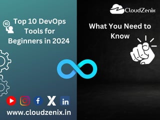 Top 10 DevOps Tools for Beginners in 2024: What You Need to Know | PDF ...