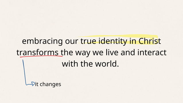 Embracing our true identity created by rsnavarro | PPT
