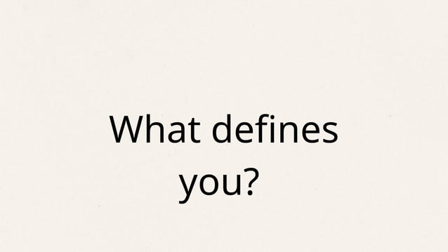 Embracing our true identity created by rsnavarro | PPT