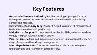 Smmry - Summarize Long Content Into Clear Insights | PPTX