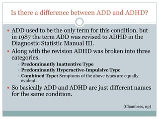 Add and adhd_powerpoint | PPT