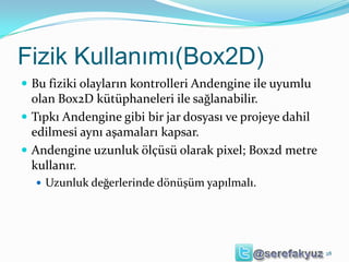 Android Oyun Geliştirme (Andengine) | PPT