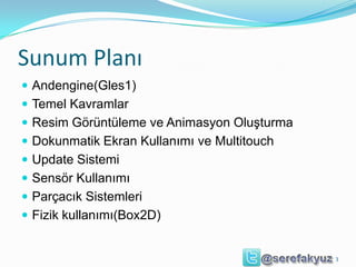 Android Oyun Geliştirme (Andengine) | PPT