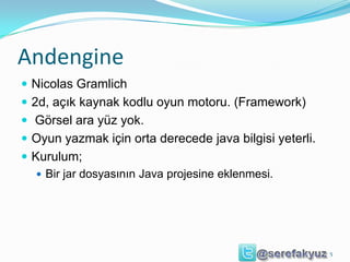 Android Oyun Geliştirme (Andengine) | PPT