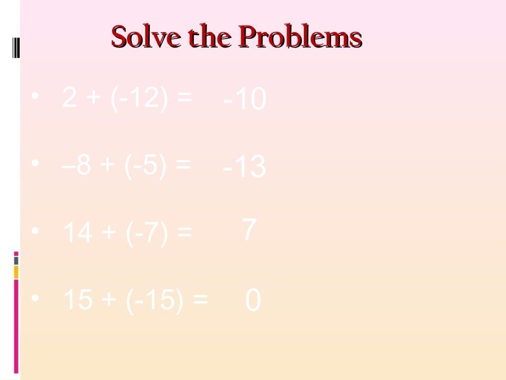 Introduction to Positive and Negative Numbers