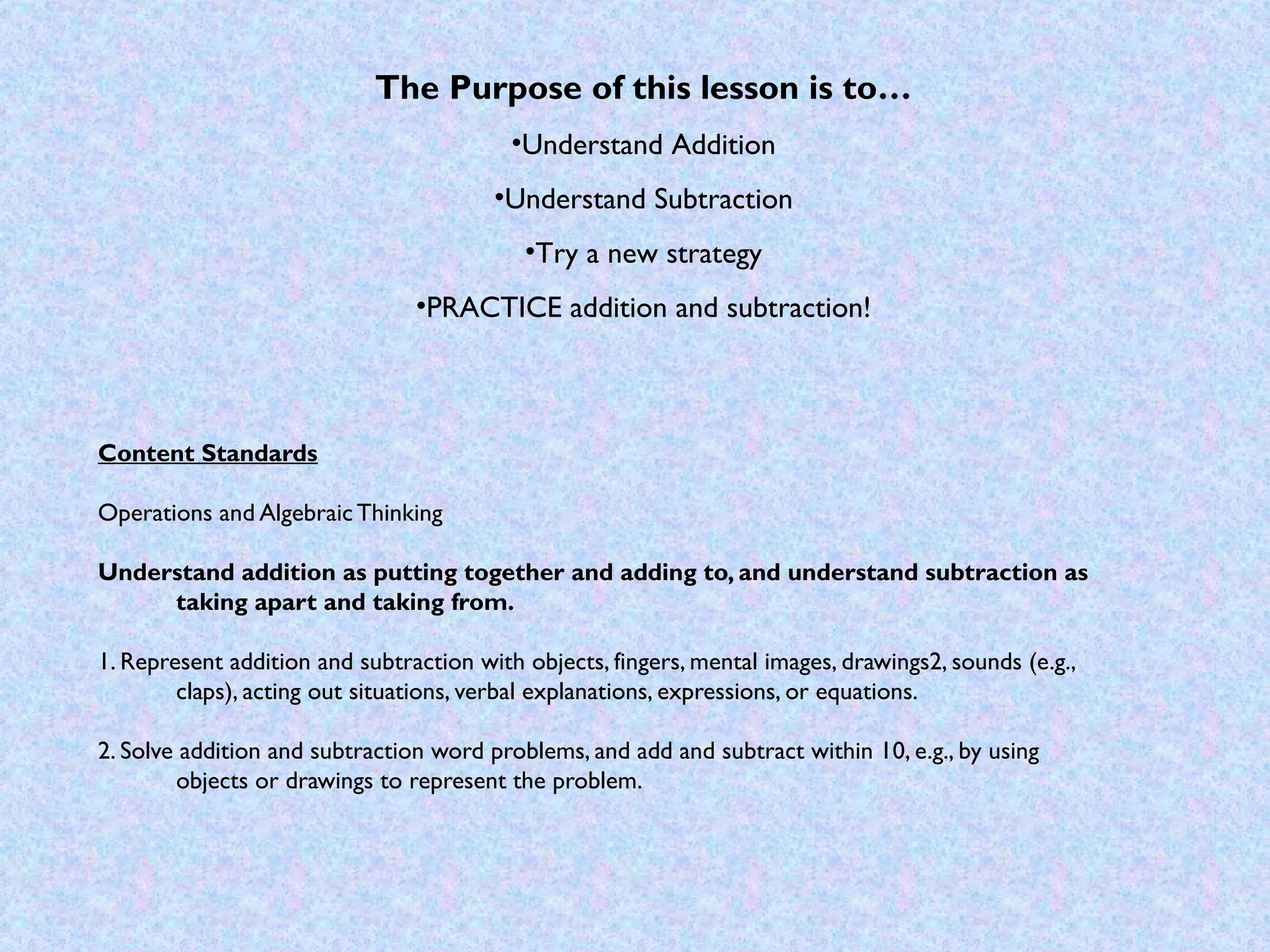 Add and subtract | PPT