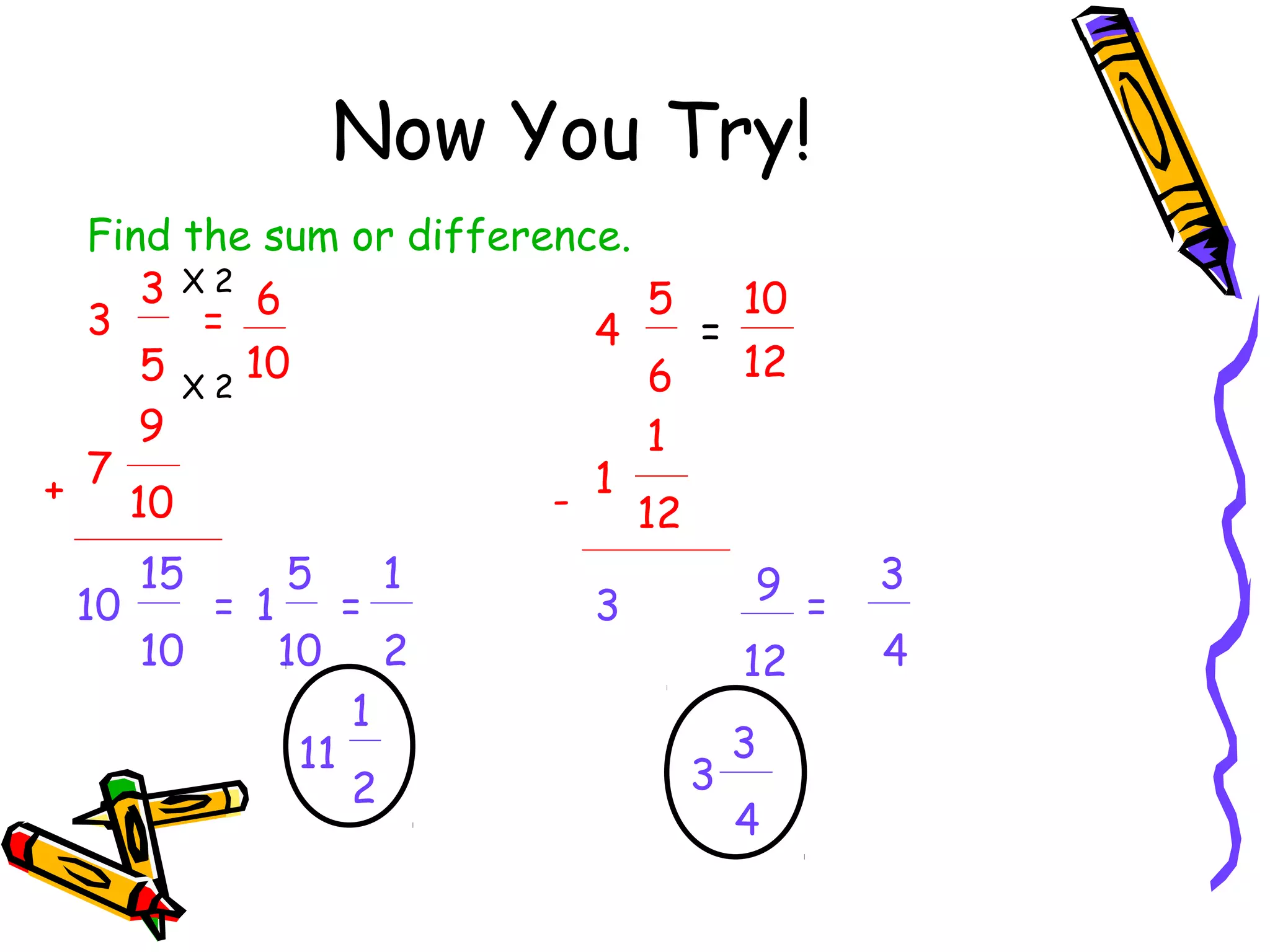 Addandsubtractmixednumberspowerpoint | PPT