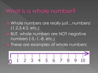 Add and subtract whole numbers power point presentation | PPTX