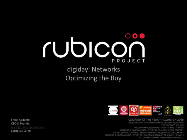 Rubicon Project Networks | PPT