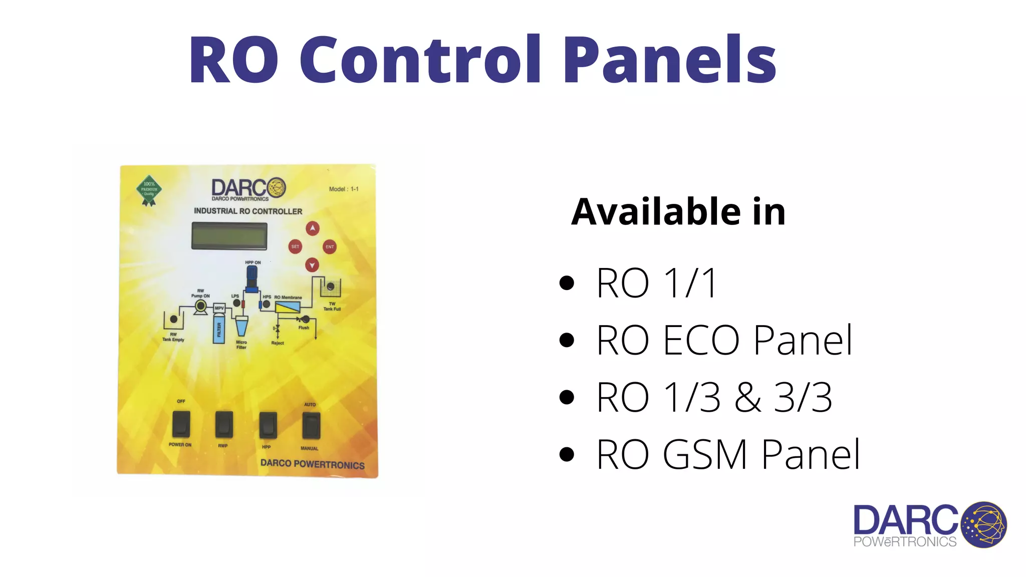 Ro control panel | PDF