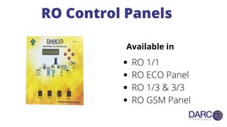 Ro control panel | PDF