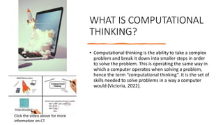 Computational thinking | PPTX