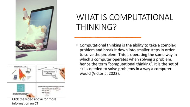 Computational thinking | PPTX | Education