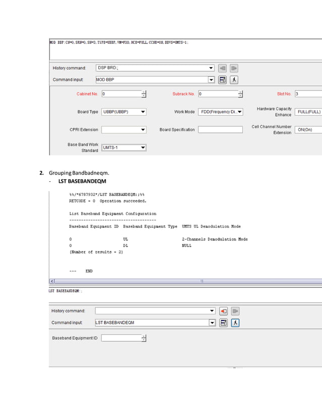 Add board nodeb huawei | DOCX