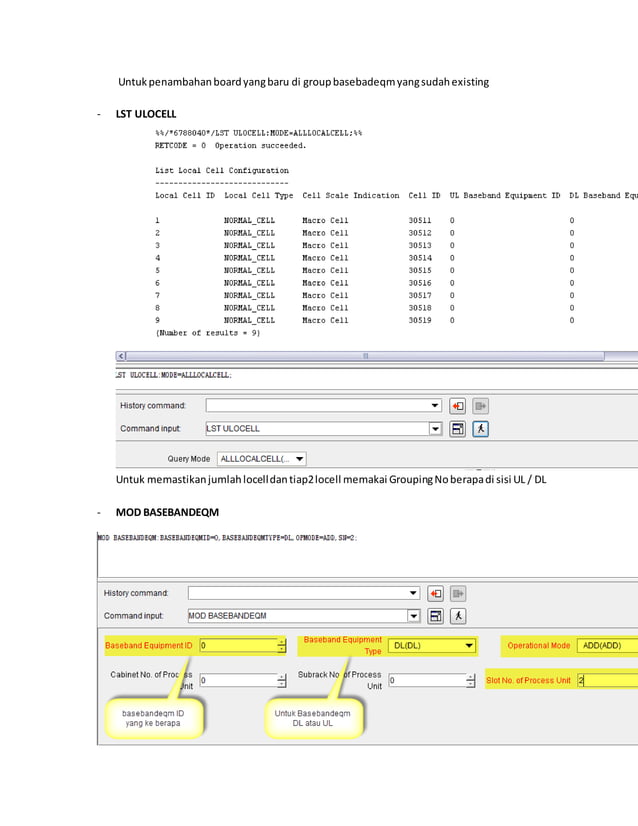 Add board nodeb huawei | DOCX