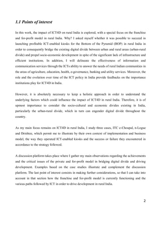 ICT for Development in Rural India | PDF