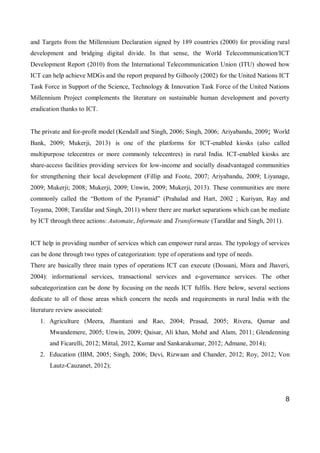 ICT for Development in Rural India | PDF