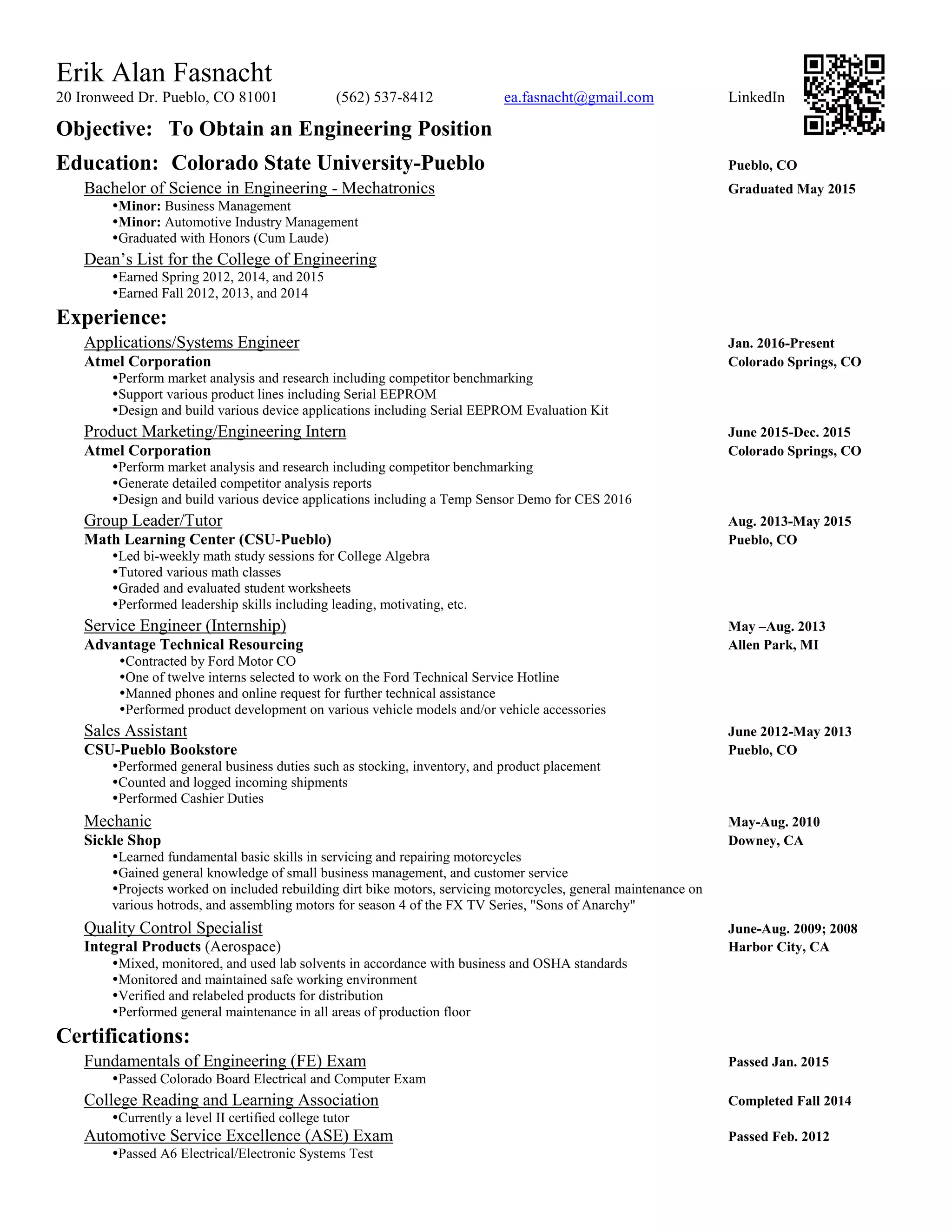 Erik_Fasnacht_Resume | PDF