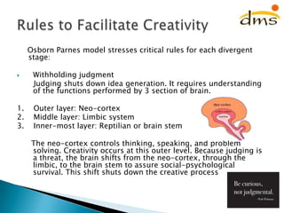 Add creativity to your decision process | PPTX | Business and Finance