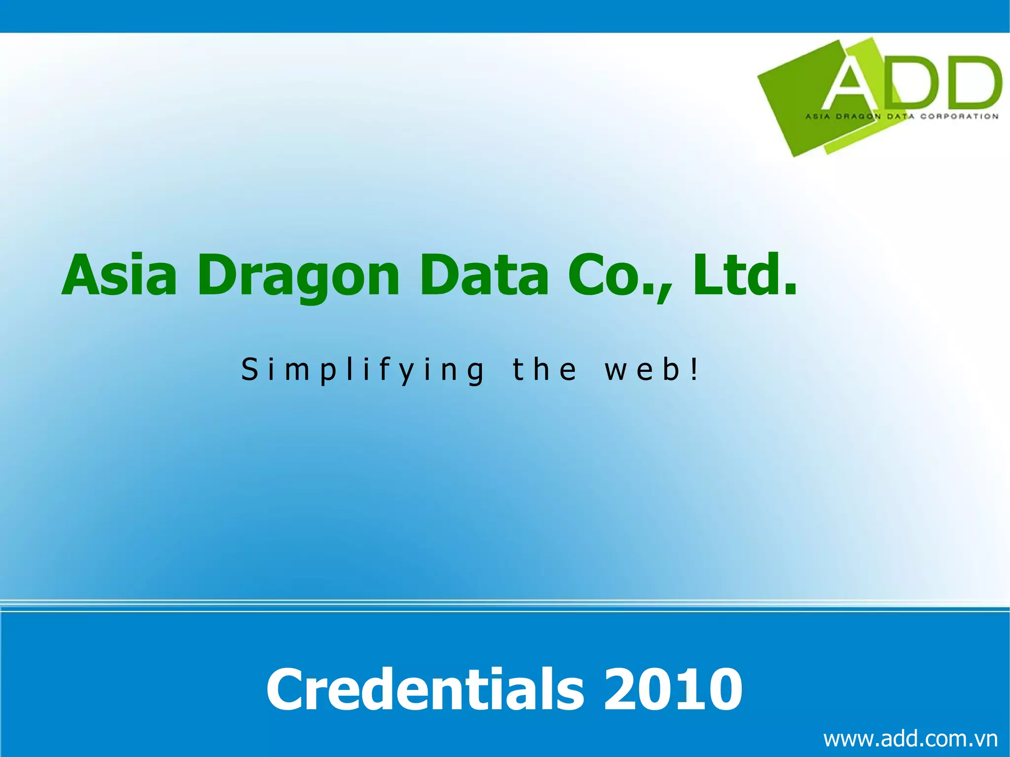 Add Credentials 2010 | PPT
