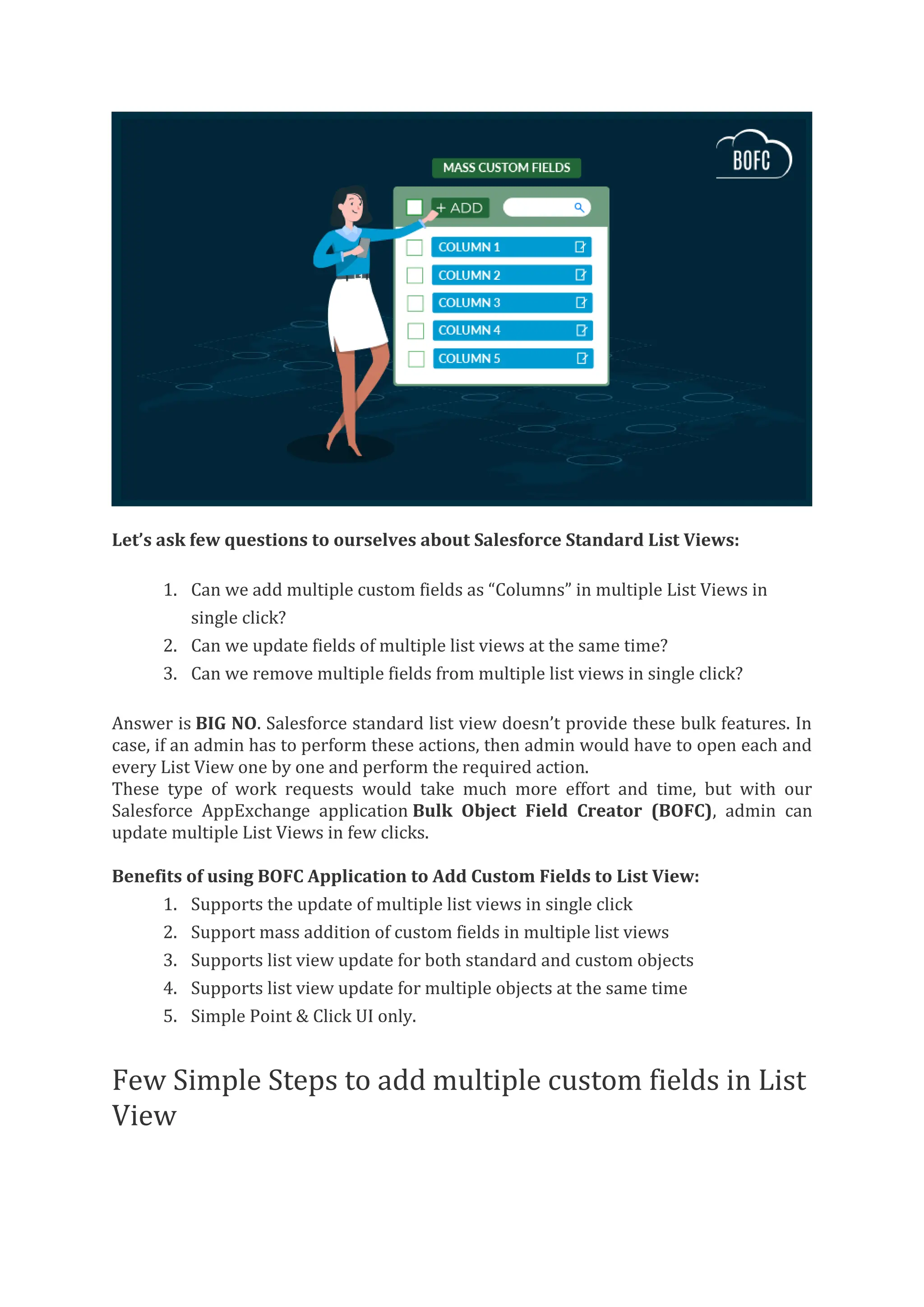 How To Add Mass Custom Fields As “Columns” In Multiple List Views | PDF